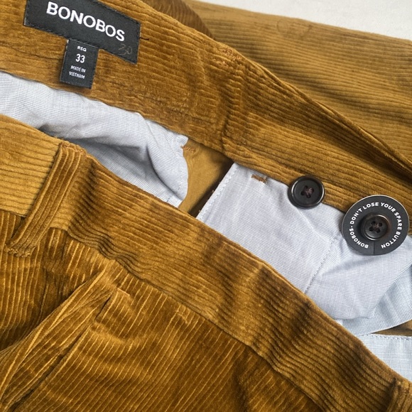 Bonobos | Pants | Bonobos Pleated Stretch Corduroy Trousers Mustard ...